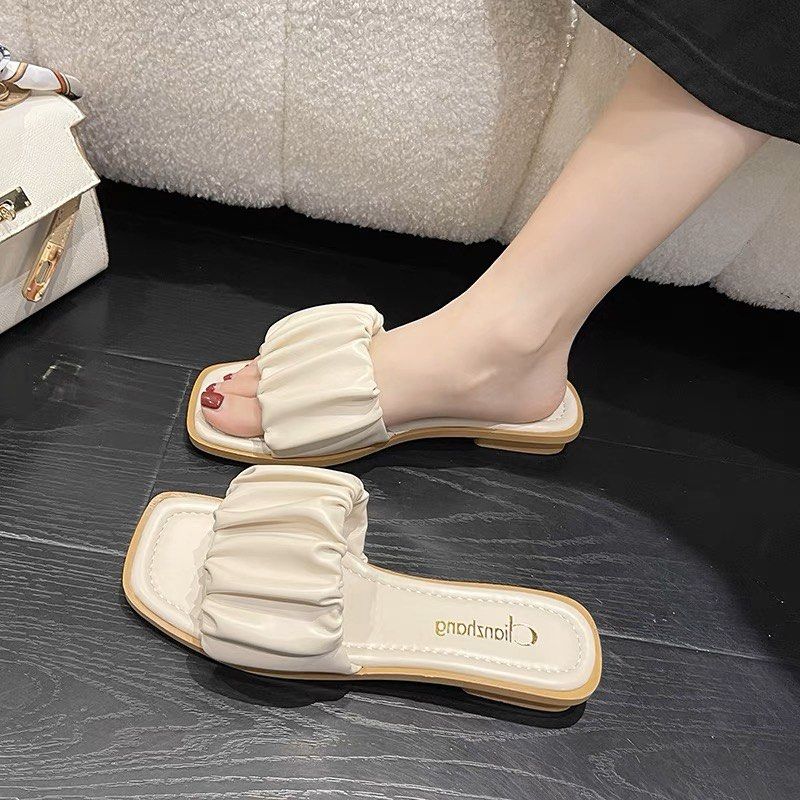 Nude sandals, Women's Fashion, Footwear, Flats on Carousell