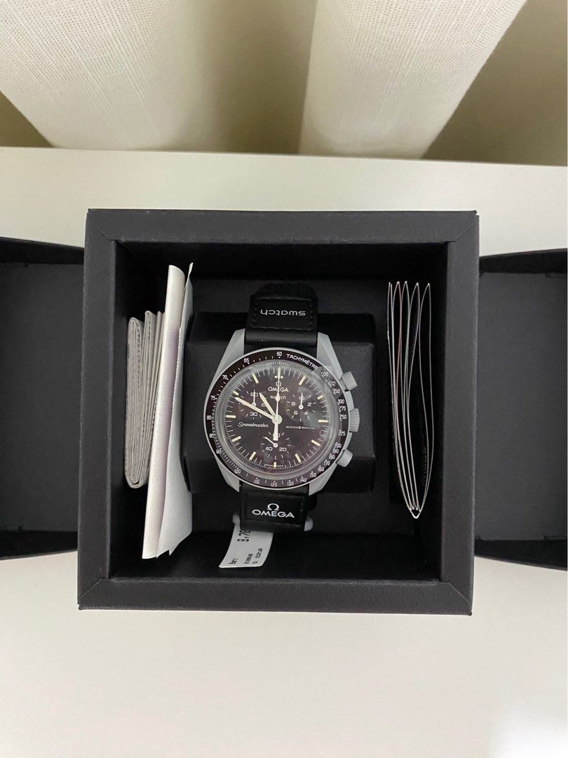 Omega Swatch Moon Watch, Luxury, Watches on Carousell
