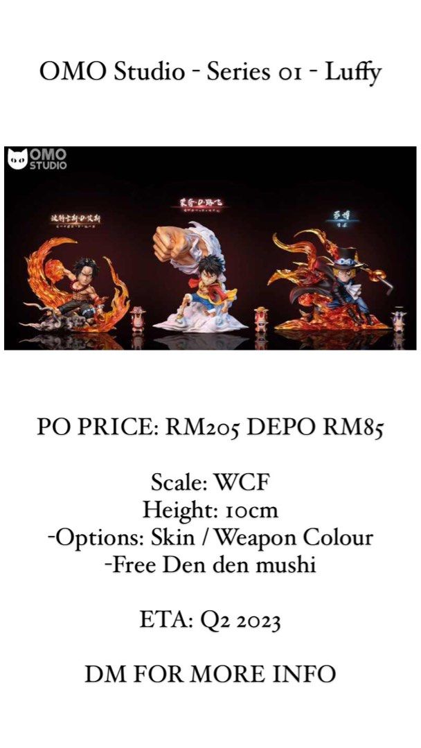 OMO Studio - Series 01 - Luffy, Hobbies & Toys, Toys & Games on Carousell