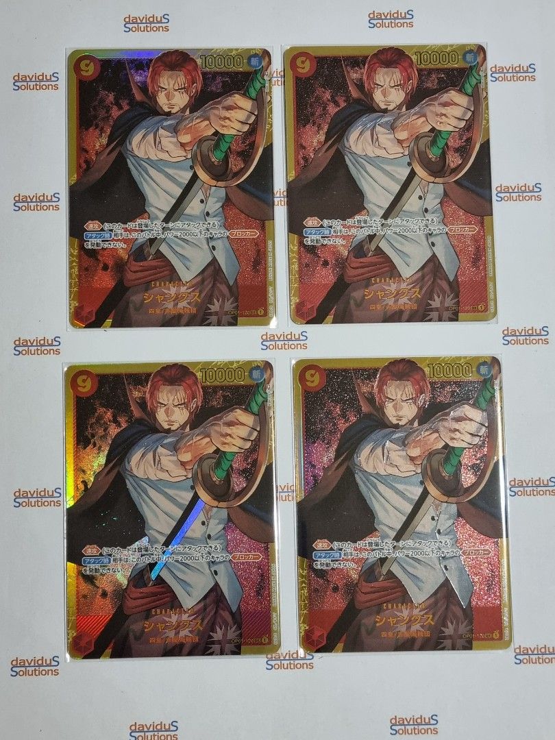 One Piece op01-120 Shanks SEC playset, Hobbies & Toys, Toys & Games on ...