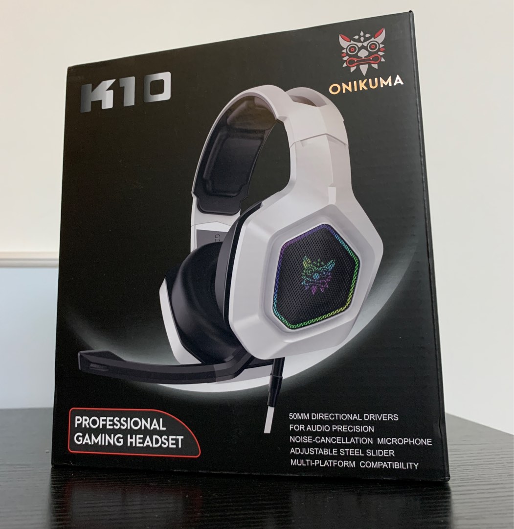 Onikuma K10 Professional Gaming Headset, Audio, Headphones & Headsets ...