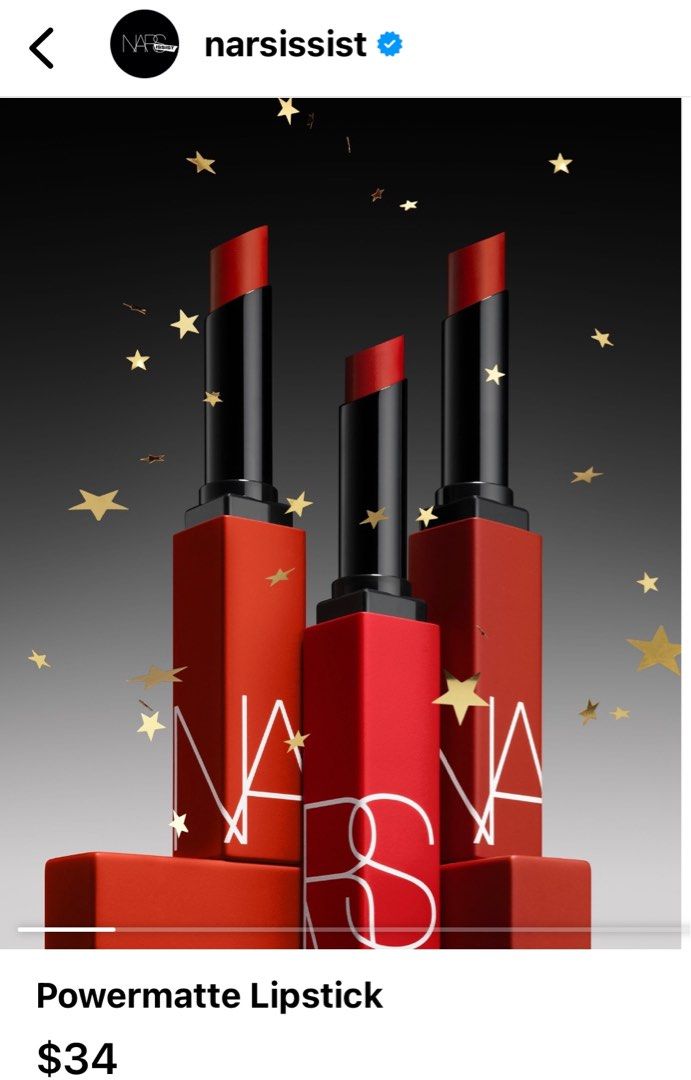 ORIGINAL NARS DRAGON GIRL POWERMATTE LIPSTICK, Beauty & Personal Care, Face, Makeup on Carousell
