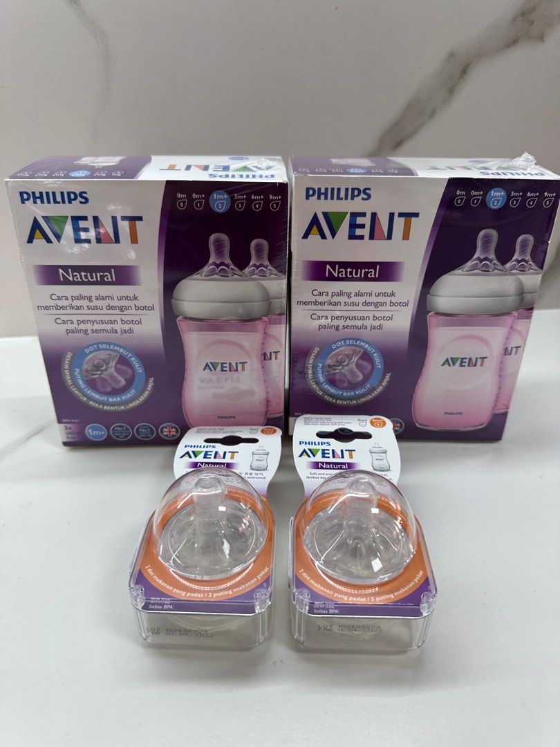 Philip Avent Natural Milk Bottles, Babies & Kids, Nursing & Feeding ...