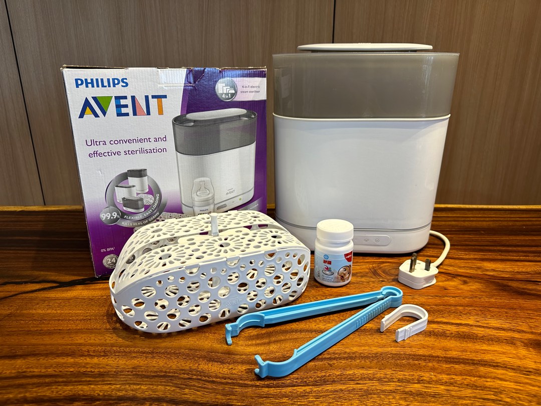 Philips Avent 4 in 1 steam steriliser & Heating plate cleansing powder ...
