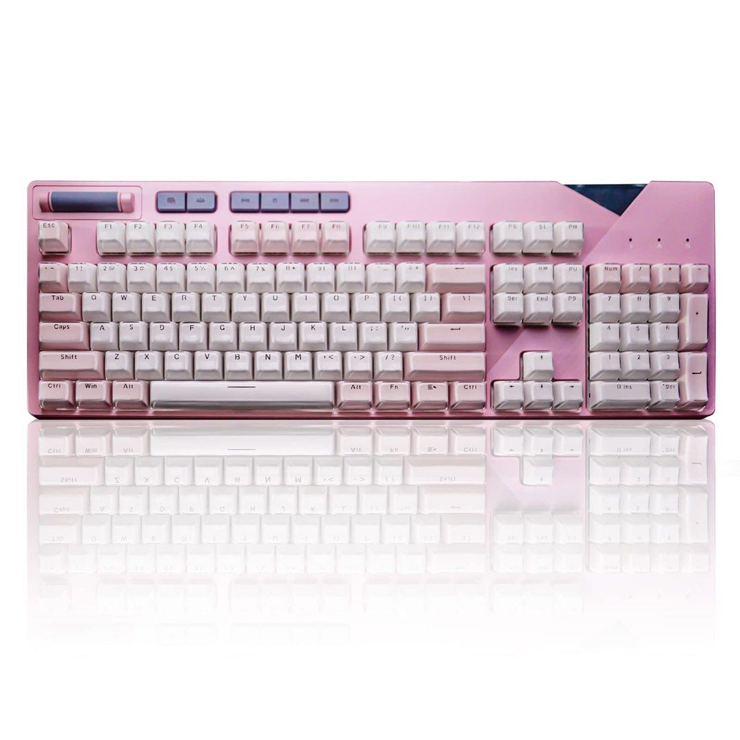 Pink Crystal Keycaps (full set), Computers & Tech, Parts & Accessories ...
