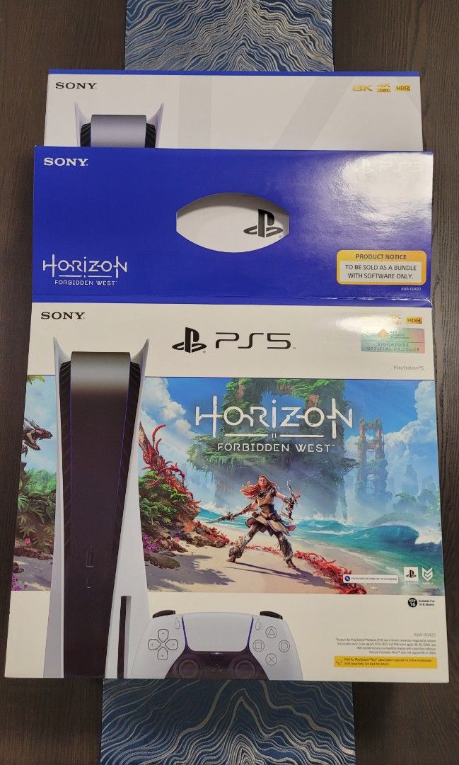 Playstation 5 Disc Edition - Horizon DLC set, Video Gaming, Video Game ...
