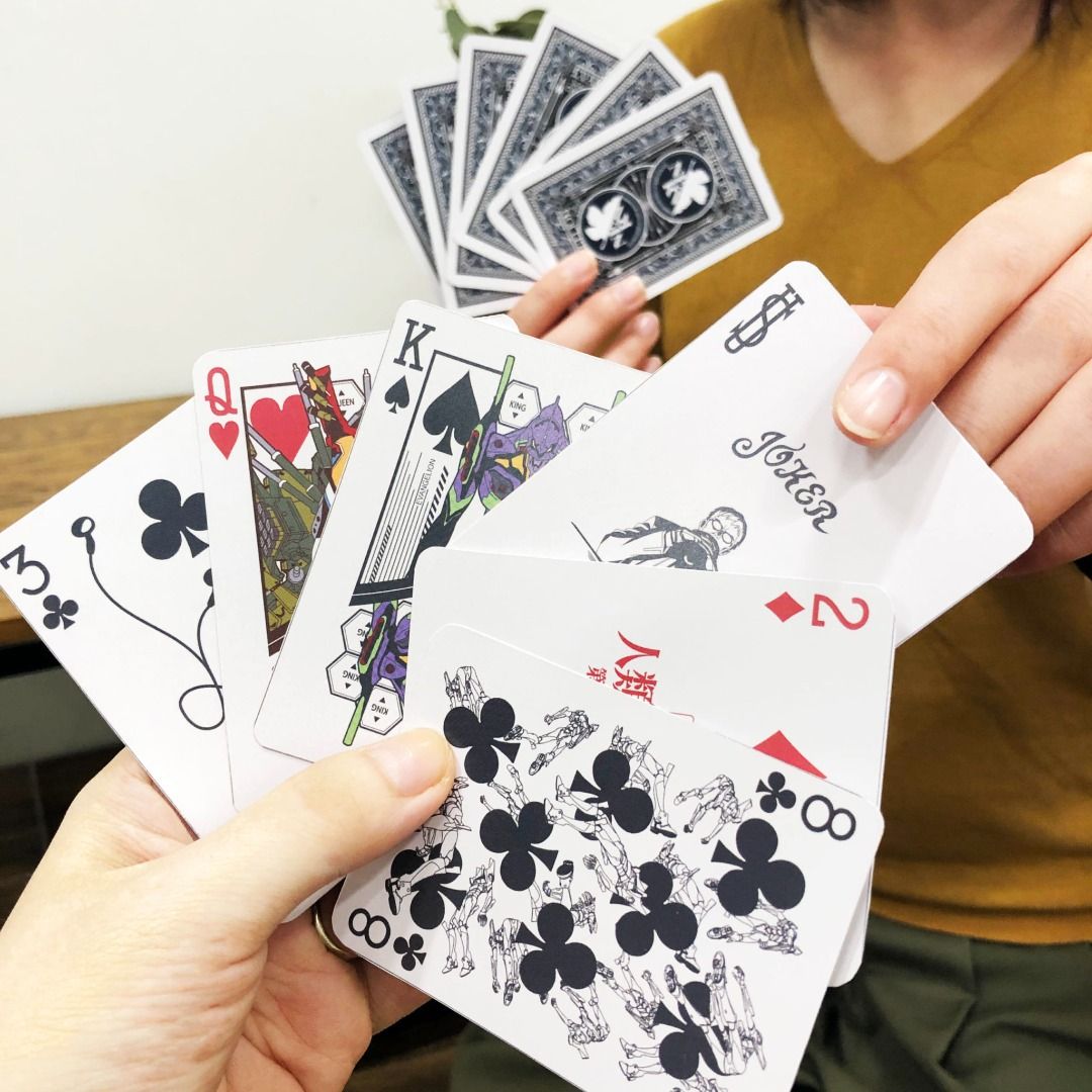Poker Cards - Bicycle Evangelion Store Playing Cards, USPCC 2022, Black ...