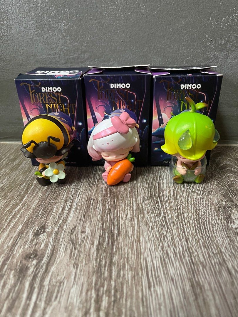 Pop Mart Dimoo Forest Night Little Bee & Dewdrop & Sleepy Bunny popmart ...