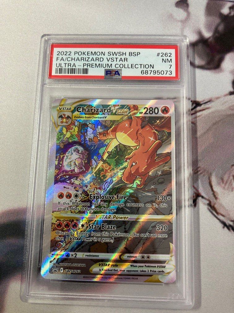 PSA 7 Charizard vstar ultra premium upc promo pokemon card tcg, Hobbies ...