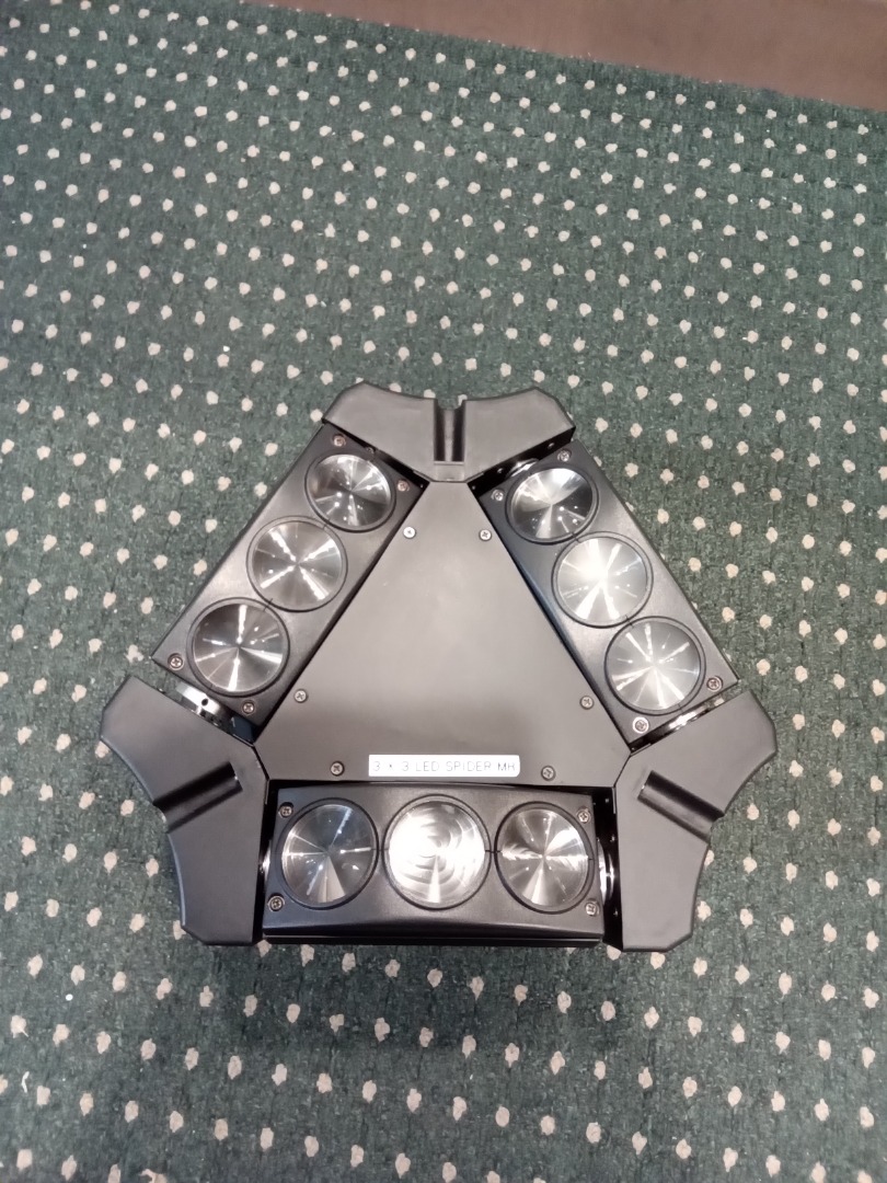 Pure lighting 3X3 LED spider moving head, Furniture & Home Living ...