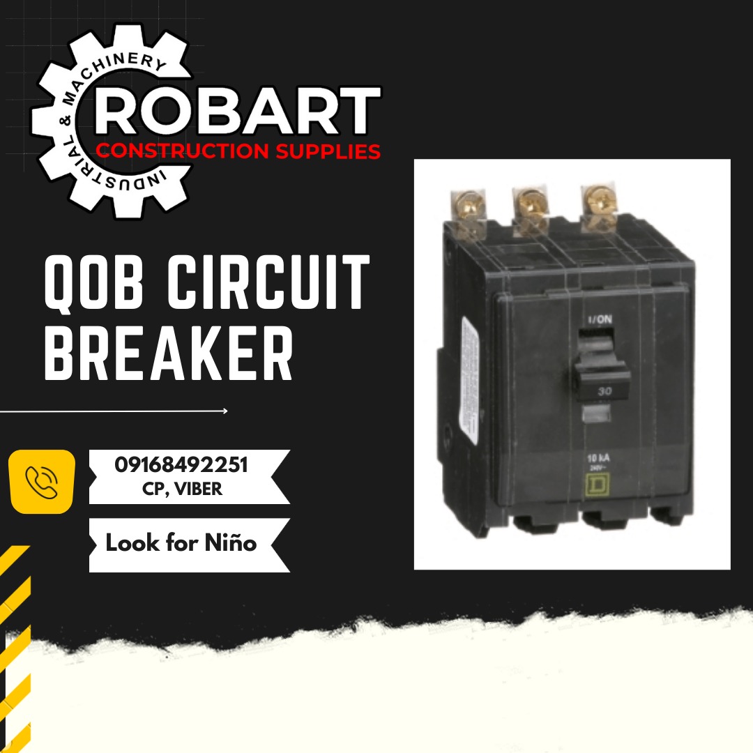 QOB CIRCUIT BREAKER 3 POLE, Commercial & Industrial, Construction Tools ...