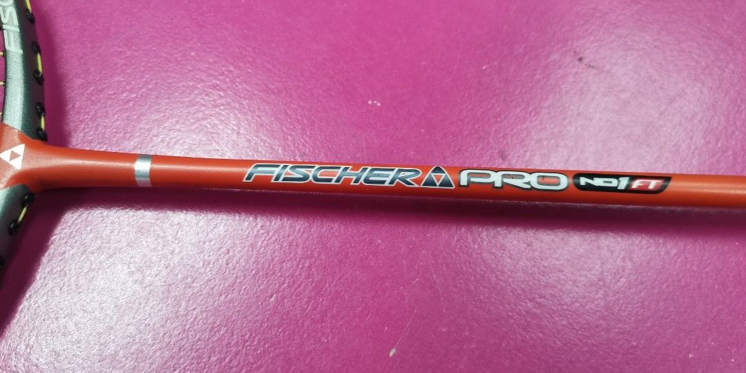 Raket Badminton Fischer Pro No. 1 FT Warna Oren Used Terpakai, Sports ...