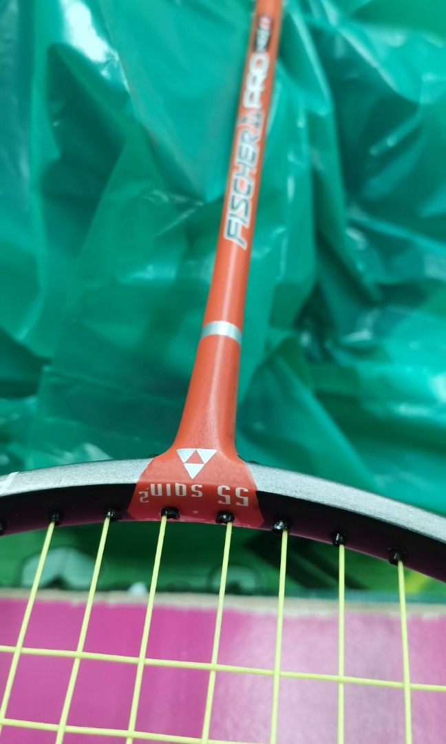 Raket Badminton Fischer Pro No. 1 FT Warna Oren Used Terpakai, Sports ...