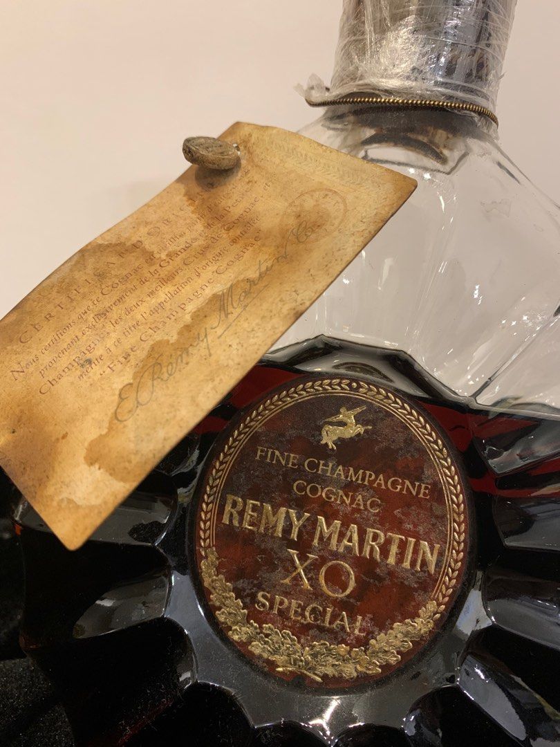 Rare antique collectable: with aged tag & signature. Remy Martin X.O ...