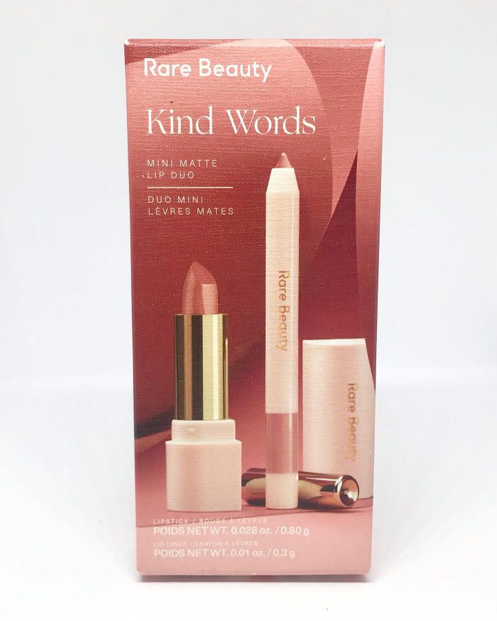 RARE BEAUTY KIND WORDS MINI MATTE LIP DUO, Beauty & Personal Care, Face ...