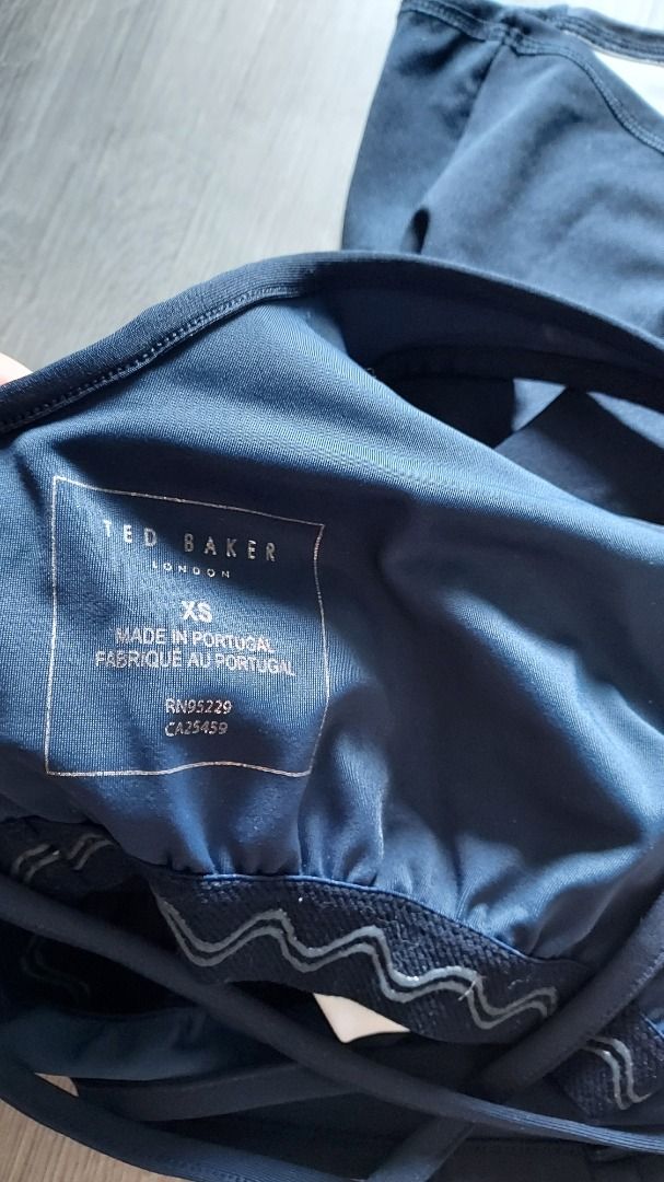 RARE Ted Baker Top with Shelf Bra, Women's Fashion, Activewear on Carousell