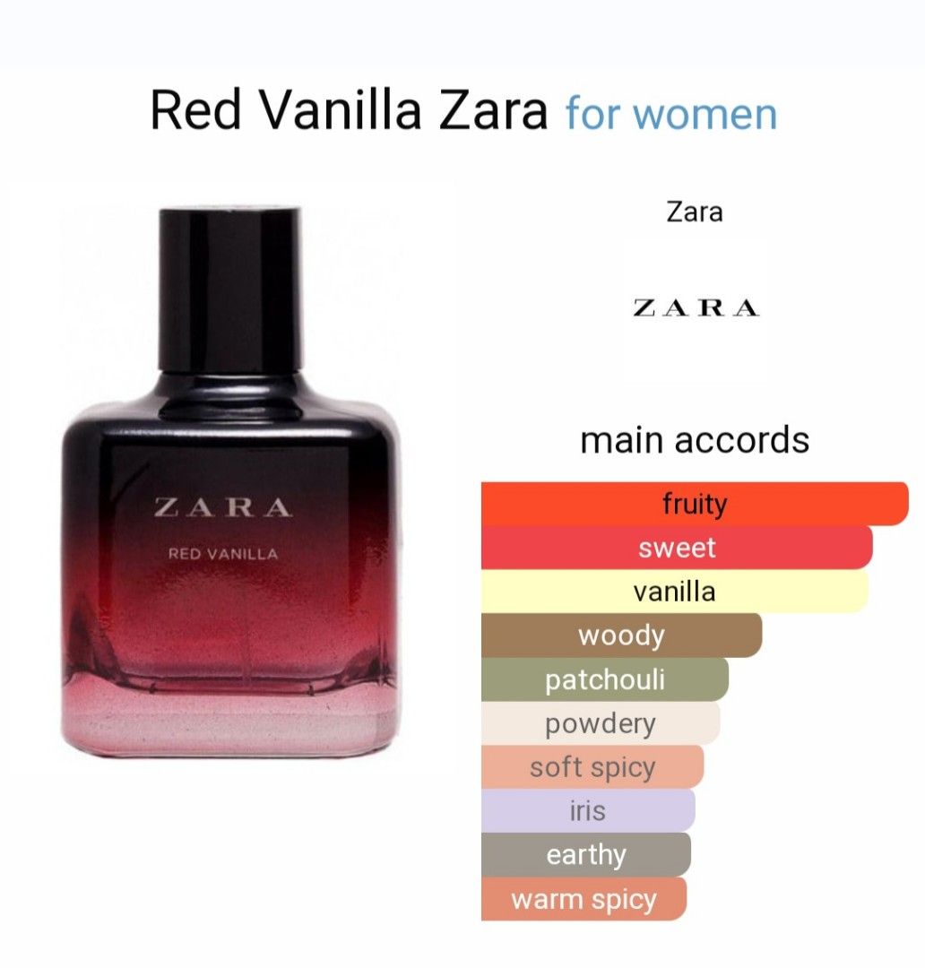 Red Vanilla Zara, Beauty & Personal Care, Fragrance & Deodorants on ...