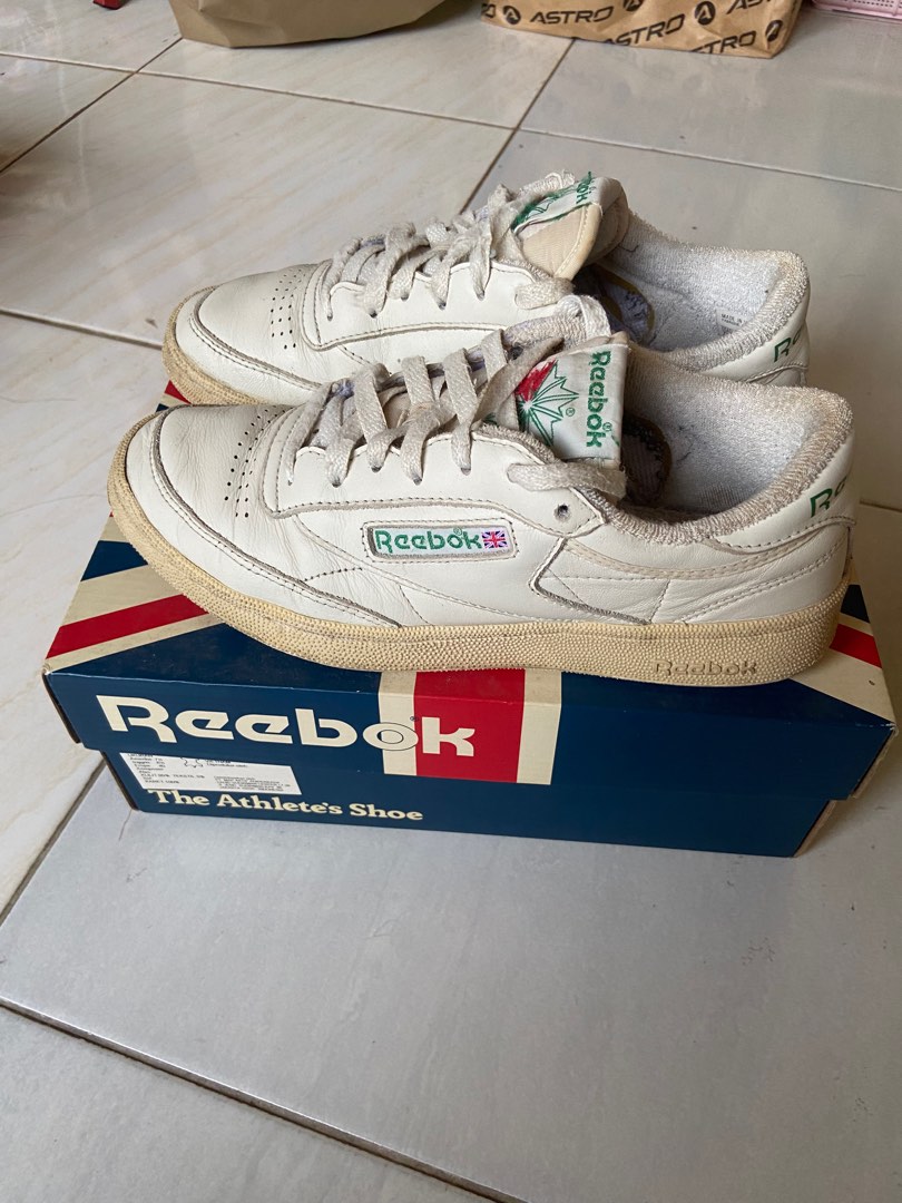 Reebok c 85 vintage, Fesyen Pria, Sepatu , Sneakers di Carousell