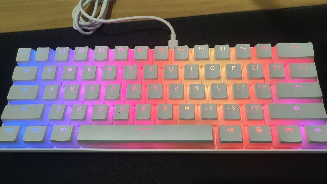 RK61 W/ Free Pudding kcaps TRIMODE Brown Switch, Computers & Tech ...