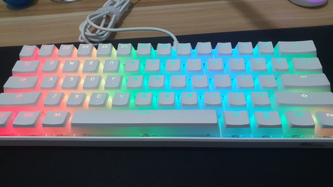 RK61 W/ Free Pudding kcaps TRIMODE Brown Switch, Computers & Tech ...