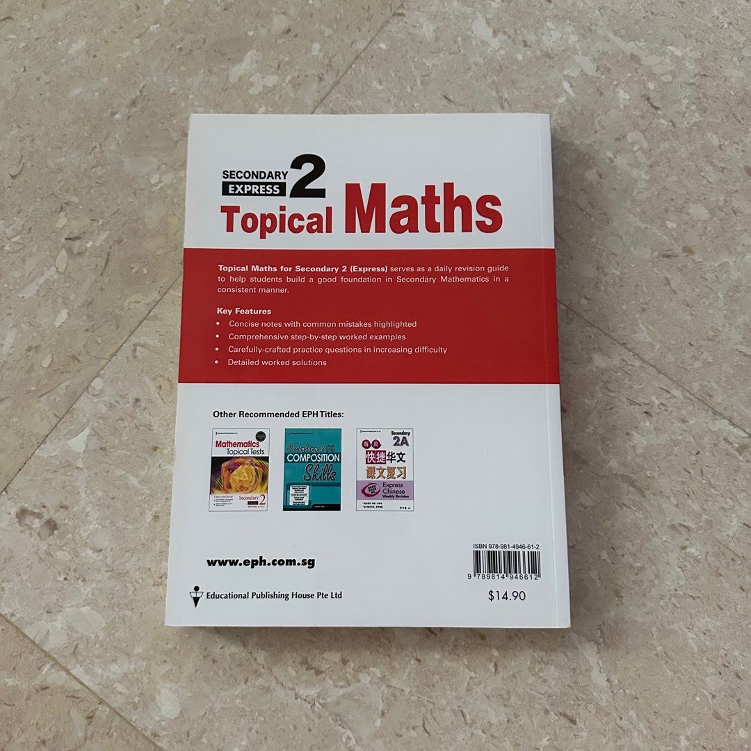 Sec 2 Math Topical Revision Book, Hobbies & Toys, Books & Magazines ...