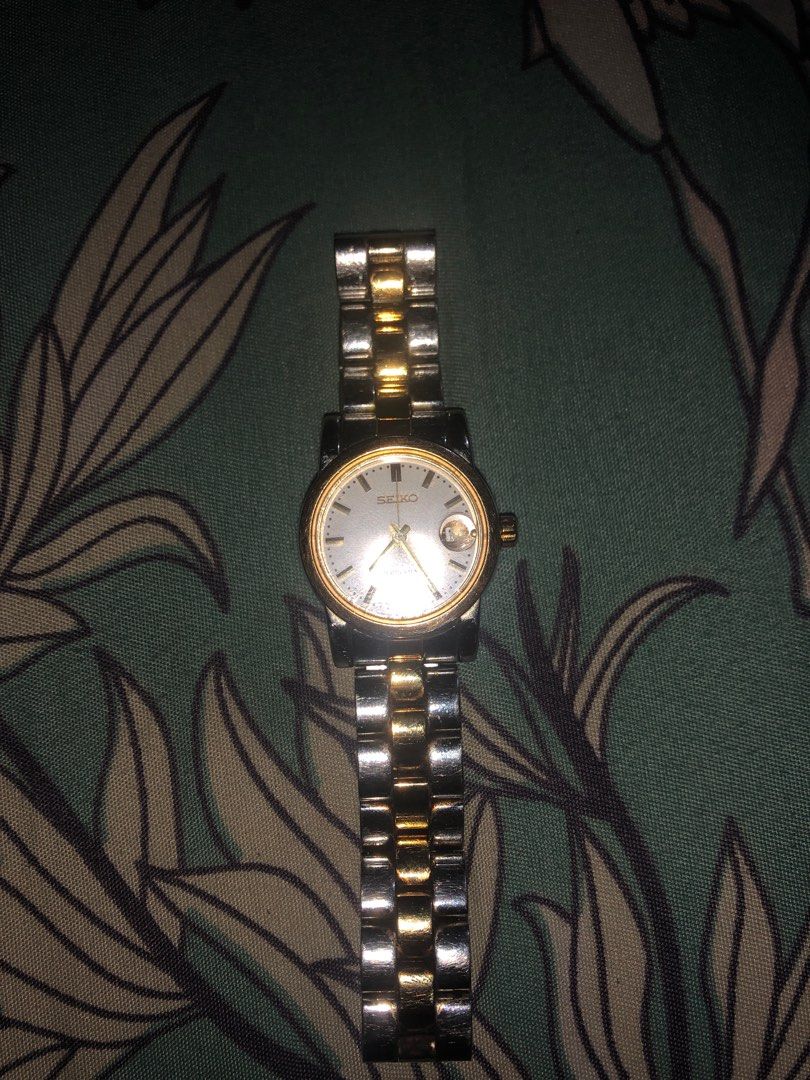 Seiko Watch Women Gold Silver Two Tone Perpetual Calendar, Women's ...