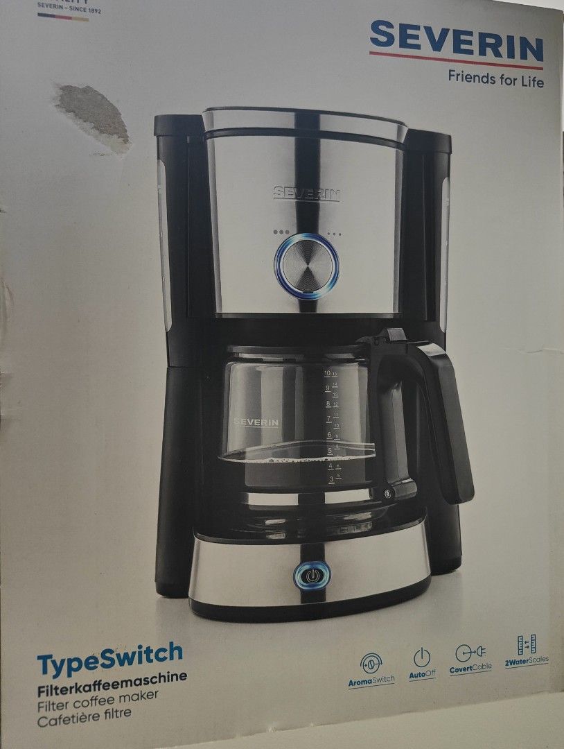 Severin typeswitch filter coffee maker, TV & Home Appliances, Kitchen ...