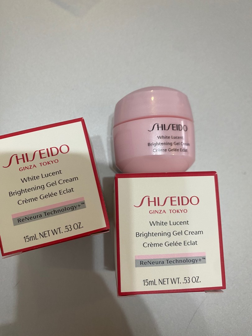 Shiseido white lucent brightening gel cream 30ml, Beauty & Personal ...