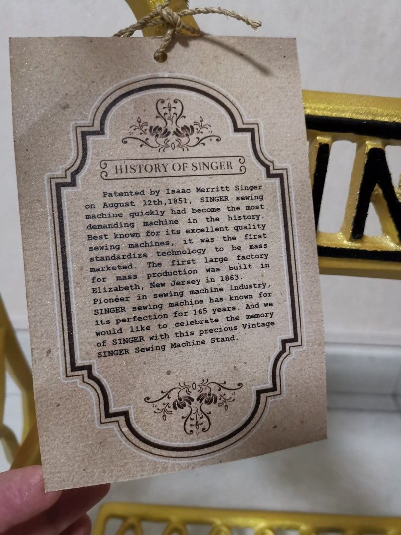 SINGER Spider Web Sewing Machine Stand, Hobbies & Toys, Memorabilia ...