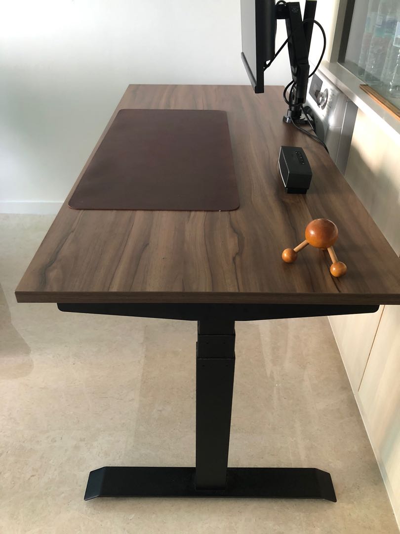 Sit/stand table, telescopic powder coated legs, 150cmx70cm, Furniture ...