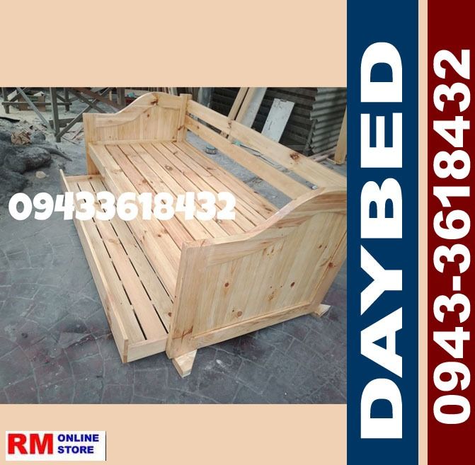 Solid Palochina Daybed with Trundle, Furniture & Home Living, Furniture ...