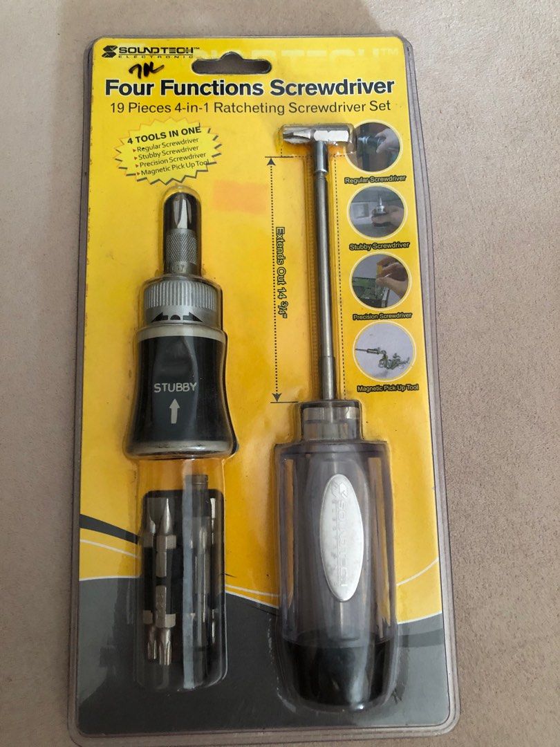 Soundtech Four Functions Screwdriver, Furniture & Home Living, Home ...