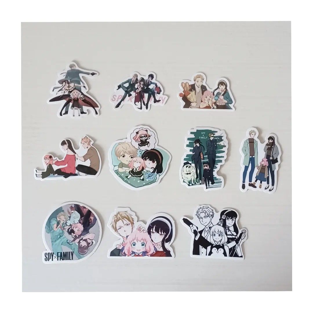 Spyxfamily Anya Loid Yor Forger Family Stickers, Hobbies & Toys, Toys ...