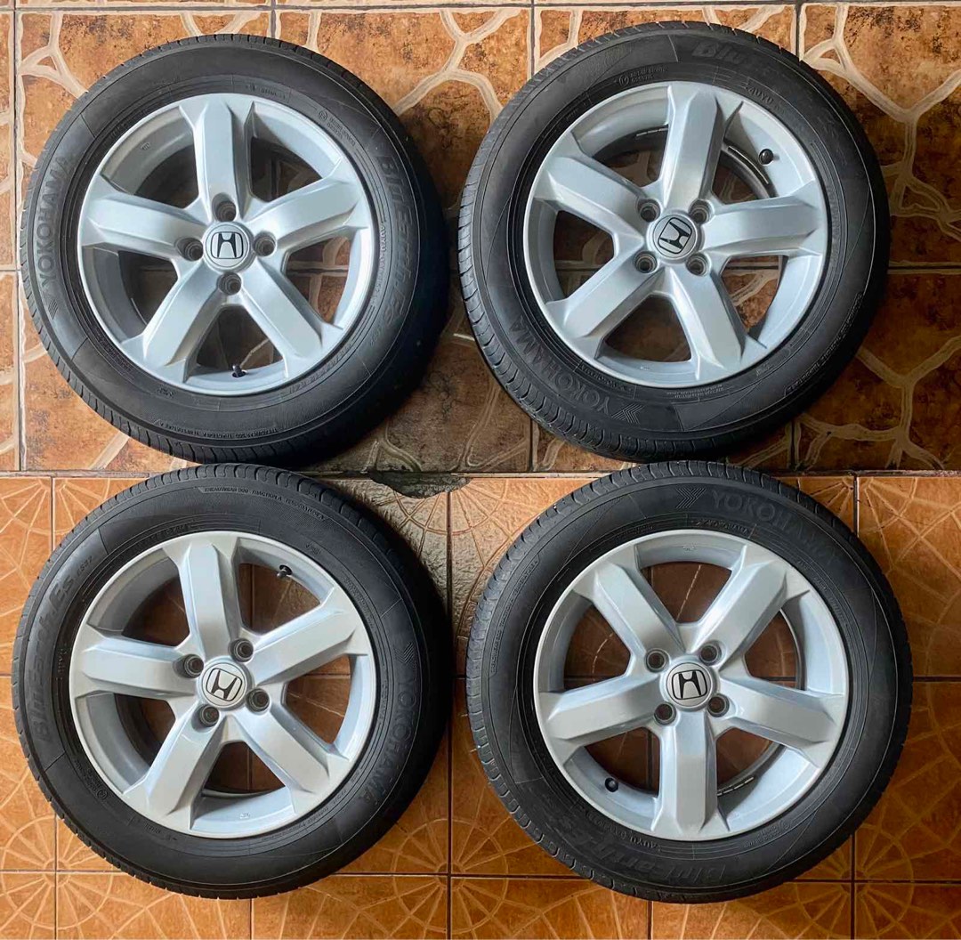 Stock Honda City Enkei Mags with Yokohama Tires, Car Parts ...