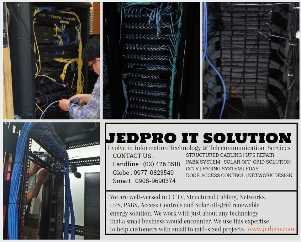 Structured Cabling, FDAS, PABX,CCTV's, Door Access Security, Networking ...