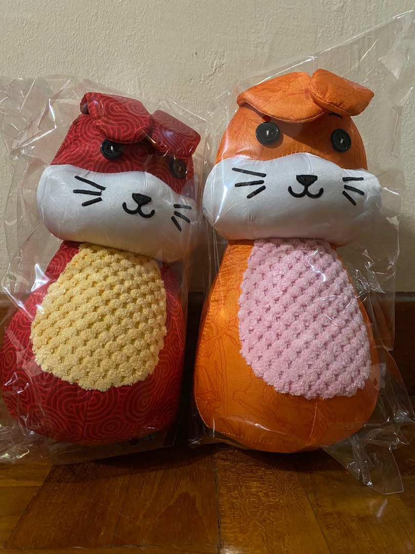 Suntec Rabbit Zodiac Plush (1 Red, 2 Orange), Hobbies & Toys, Toys ...