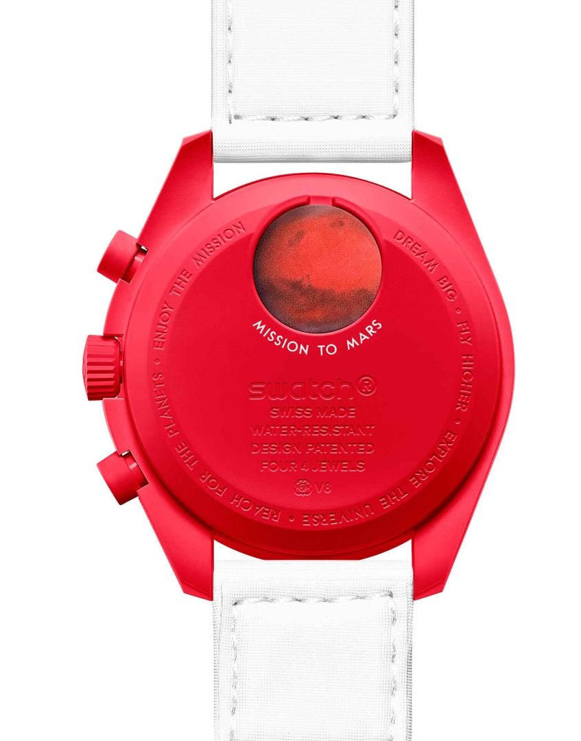 Swatch x Omega Mission to Mars Bioceramic Moonswatch Quartz Watch ...