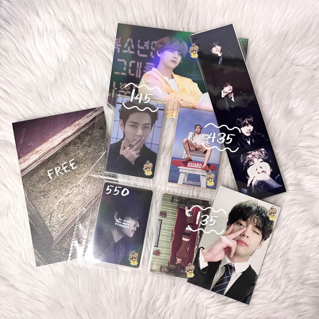Taehyung assorted photocard pc & other merch (wts lfb ph) bts v tae photocard butter pob ...