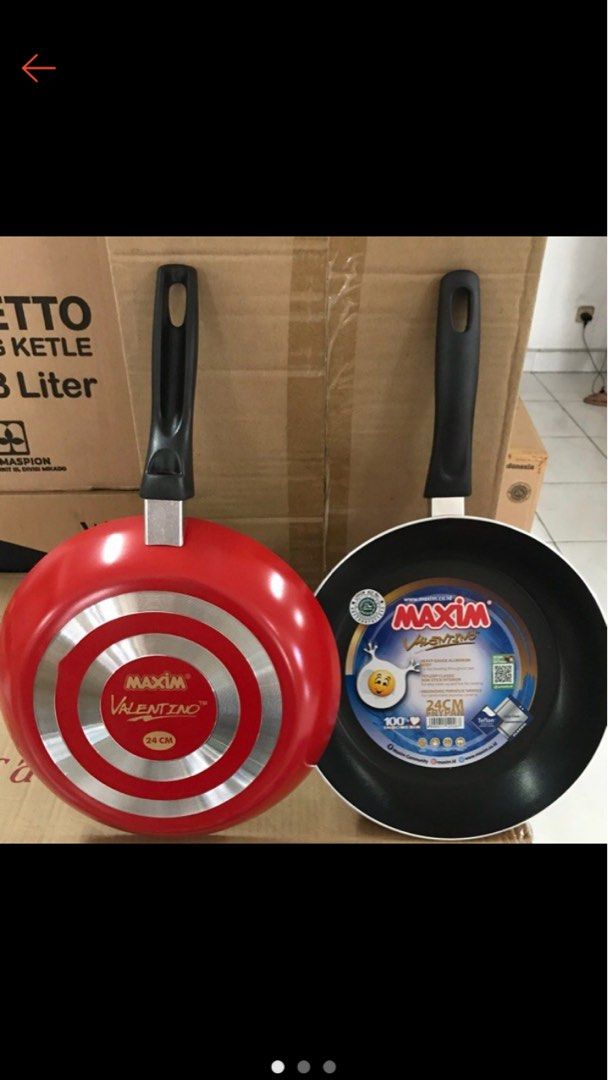 Teflon maxim (20 cm) gift saringan teh+ corong minyak, Barang Yang ...