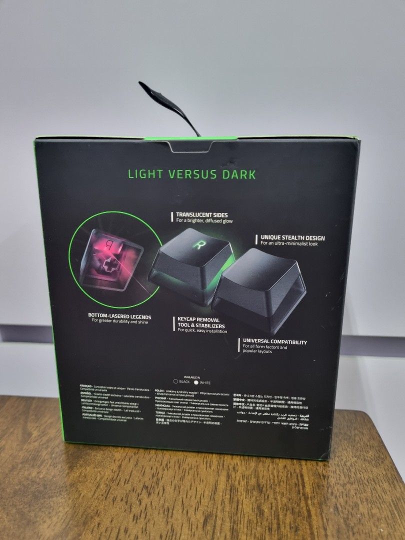 Tempest kirin v2 TKL keyboard with Razer phantom black keycaps ...