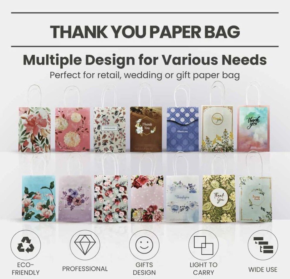 Thank You Paper Bag, Hobbies & Toys, Stationery & Craft, Craft Supplies ...