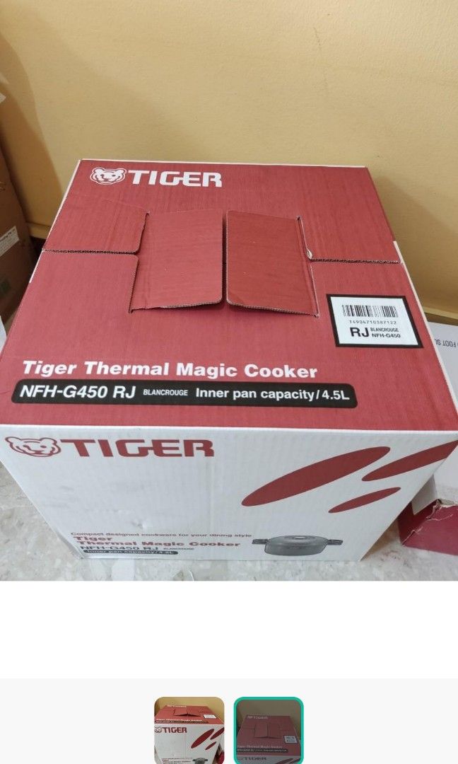 Tiger Thermal magic cooker NFH-G450, TV & Home Appliances, Kitchen ...
