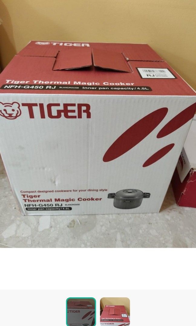 Tiger Thermal magic cooker NFH-G450, TV & Home Appliances, Kitchen ...