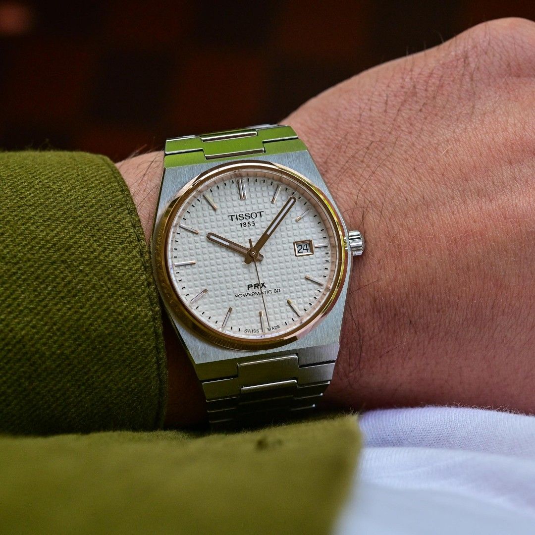 Tissot Prx Automatic Powermatic 80 Silver White Dial, Luxury, Watches On Carousell | atelier ...