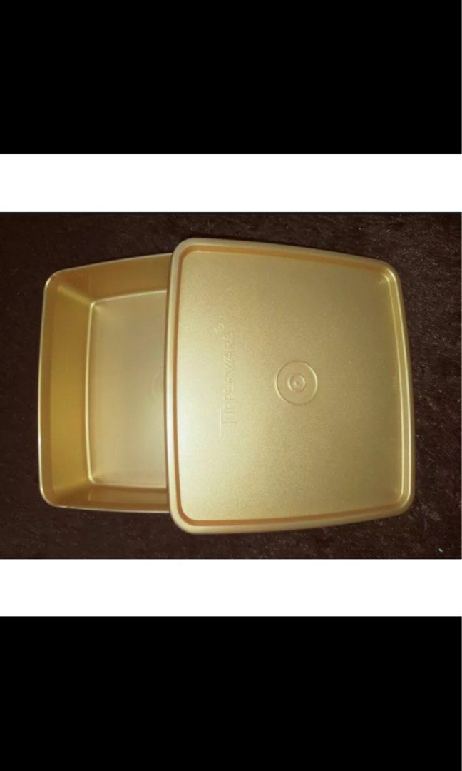 Tupperware Fiesta Set Gold Tempat Bekal Makan Lunch Box dan Eco Bottle ...