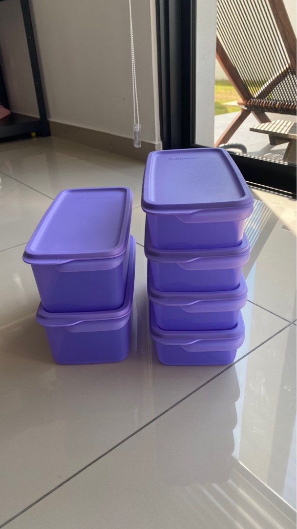 Tupperware Purple Cool Stacker & Modular Keeper, Furniture & Home ...