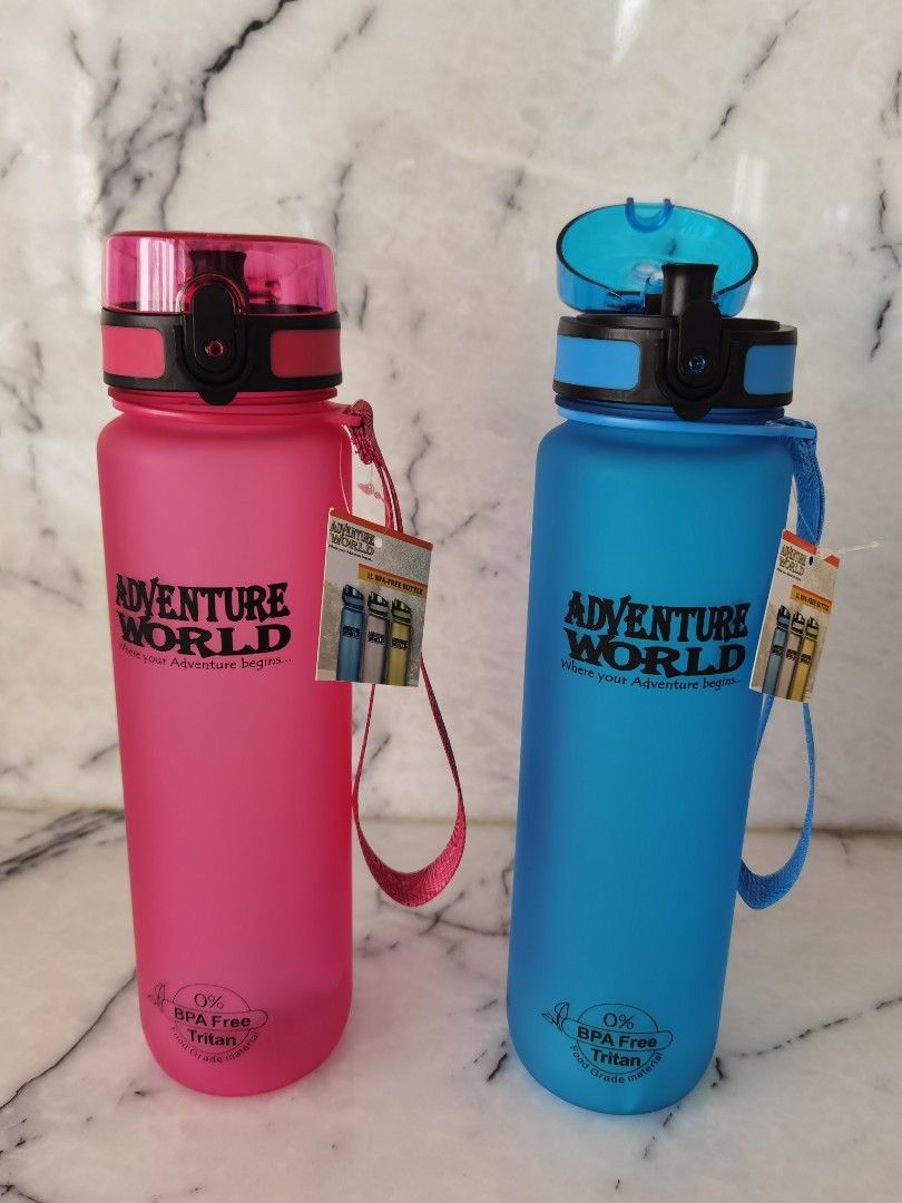 Two 1L PBA free water bottles, Furniture & Home Living, Kitchenware ...