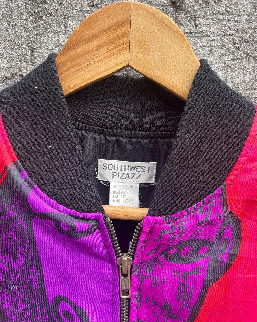 Vintage 80s Pablo Picasso Bomber Jacket, Women's Fashion, Coats, Jackets and Outerwear on Carousell