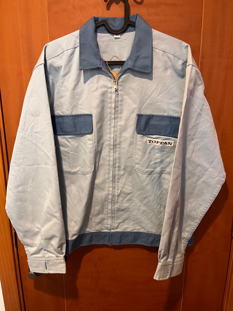 Vintage Toppan Work Jacket, Men's Fashion, Coats, Jackets and Outerwear ...