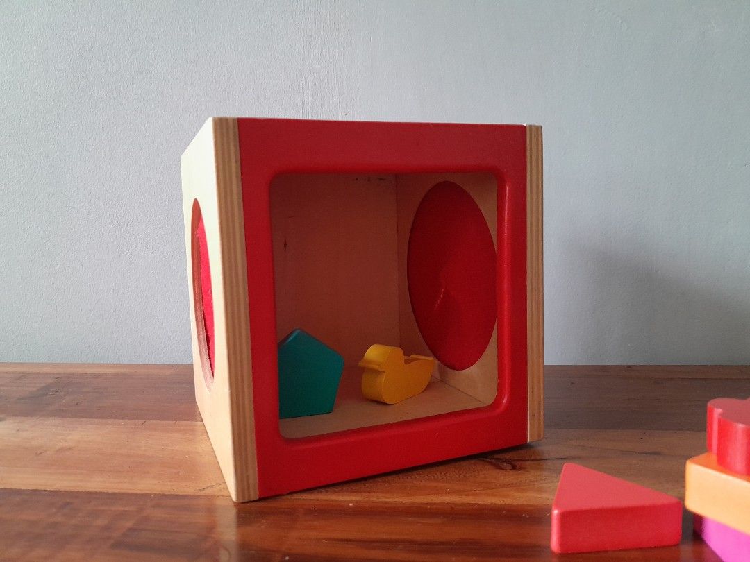 Wooden Touch and Guess Box, Hobbies & Toys, Toys & Games on Carousell